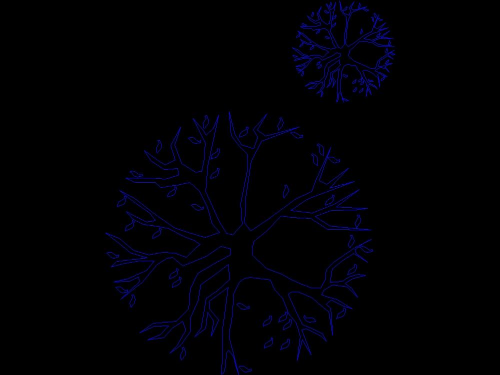 Tree in top view 040 in AutoCAD | CAD download (20.52 KB) | Bibliocad