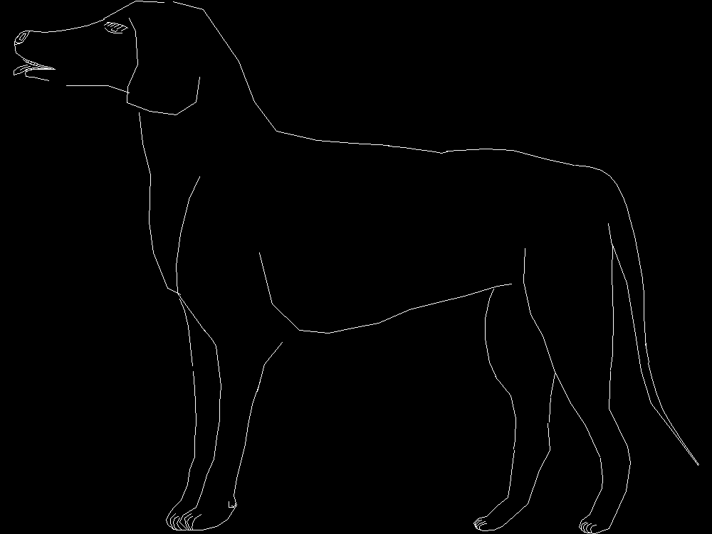 Dog 003 in AutoCAD | CAD download (17.35 KB) | Bibliocad
