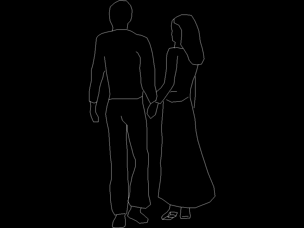 Couple 002 in AutoCAD | CAD download (13.78 KB) | Bibliocad