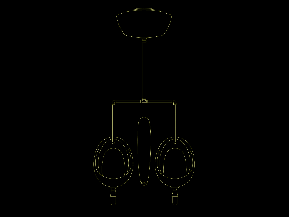 Mingitorios en AutoCAD | Descargar CAD (38.5 KB) | Bibliocad