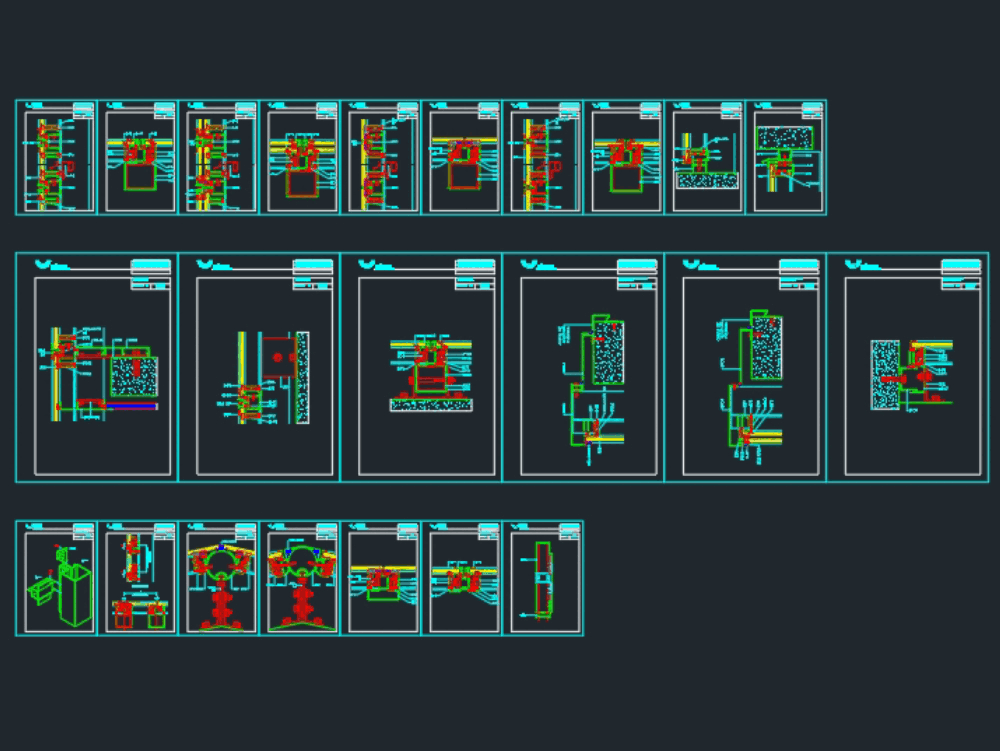 Perfileria aluminio aluar en AutoCAD | Descargar CAD (163.49 KB ...