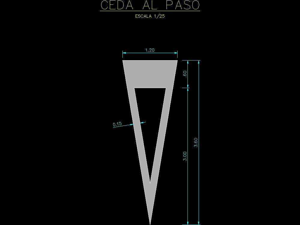 Señaletica en AutoCAD | Descargar CAD (6.49 KB) | Bibliocad