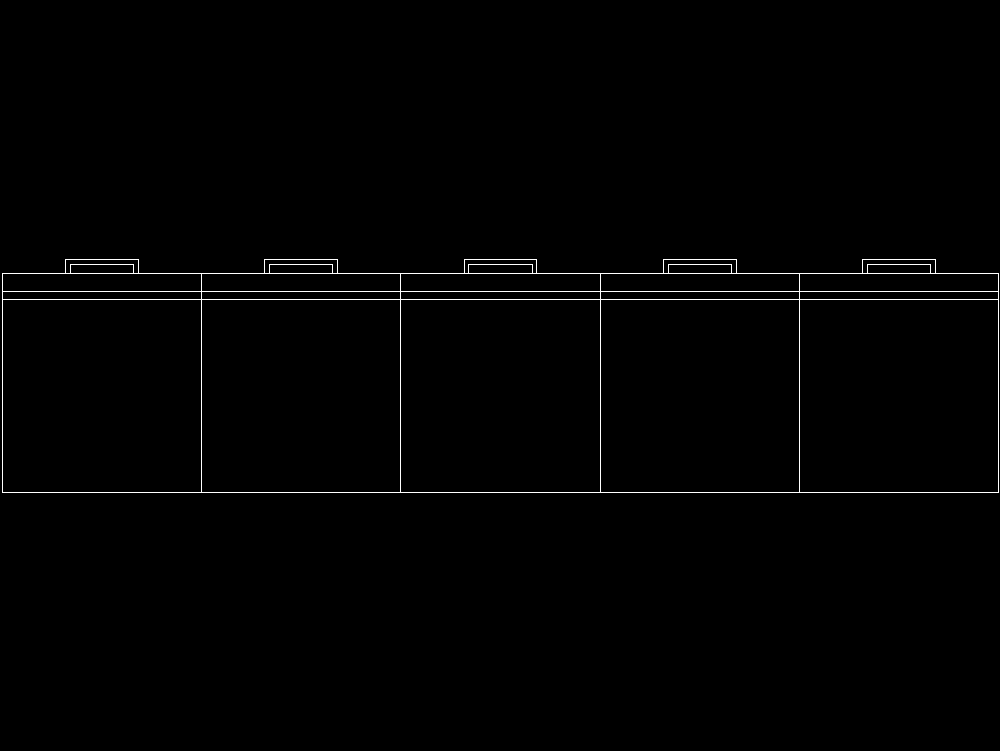 Lockers en AutoCAD | Descargar CAD (3.64 KB) | Bibliocad
