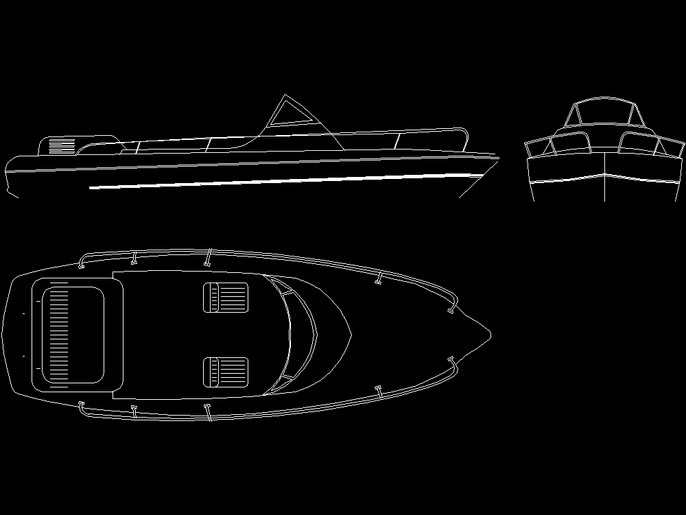 Boot in AutoCAD | Kostenlos CAD herunterladen (19.53 KB) | Bibliocad