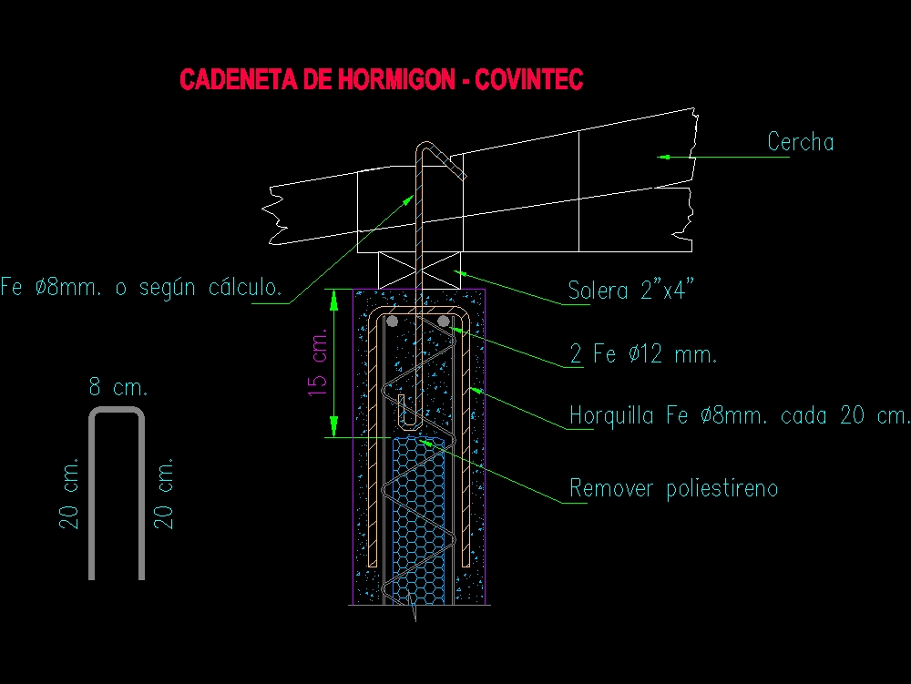 Covintec - sistema constructivo en AutoCAD | CAD (20.19 KB) | Bibliocad