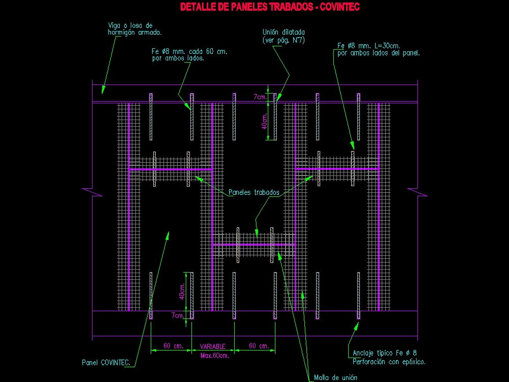 Covintec - sistema constructivo en AutoCAD | CAD (21.3 KB) | Bibliocad
