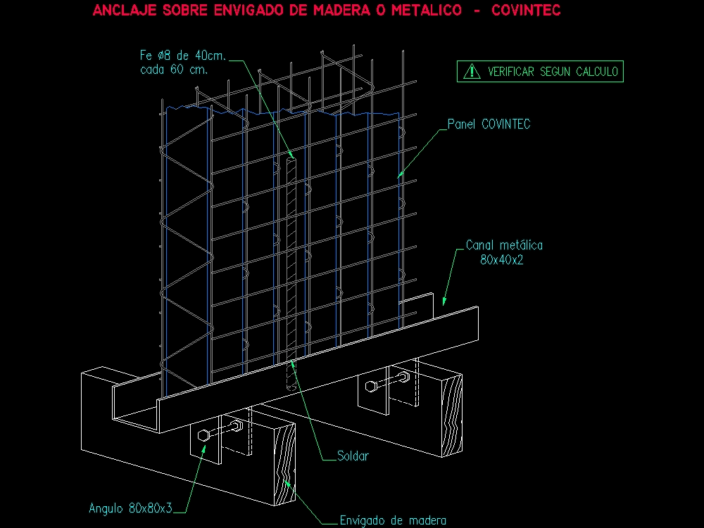 Covintec - sistema constructivo en AutoCAD | CAD (35.59 KB) | Bibliocad