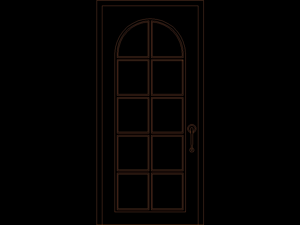 Porte dans AutoCAD | Téléchargement CAD gratuit (7.59 KB) | Bibliocad