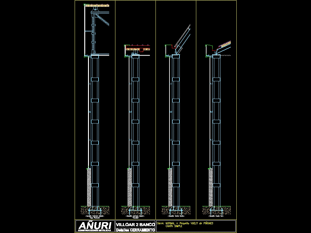 Steel structures in AutoCAD | CAD download (37.86 KB) | Bibliocad