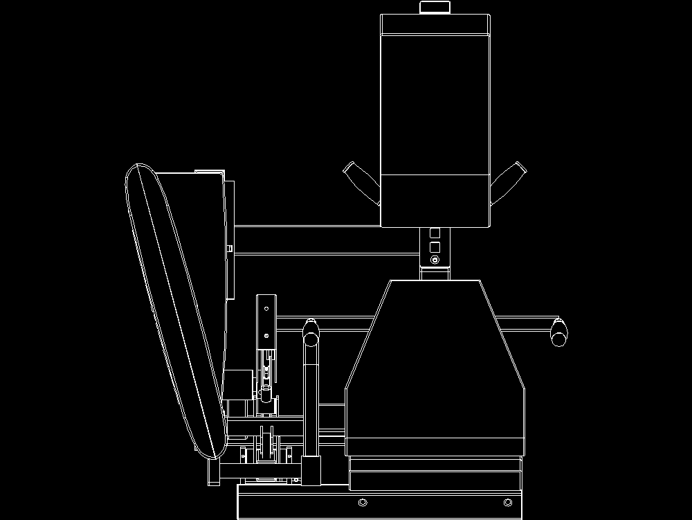 Gym machine in AutoCAD | CAD download (44.55 KB) | Bibliocad