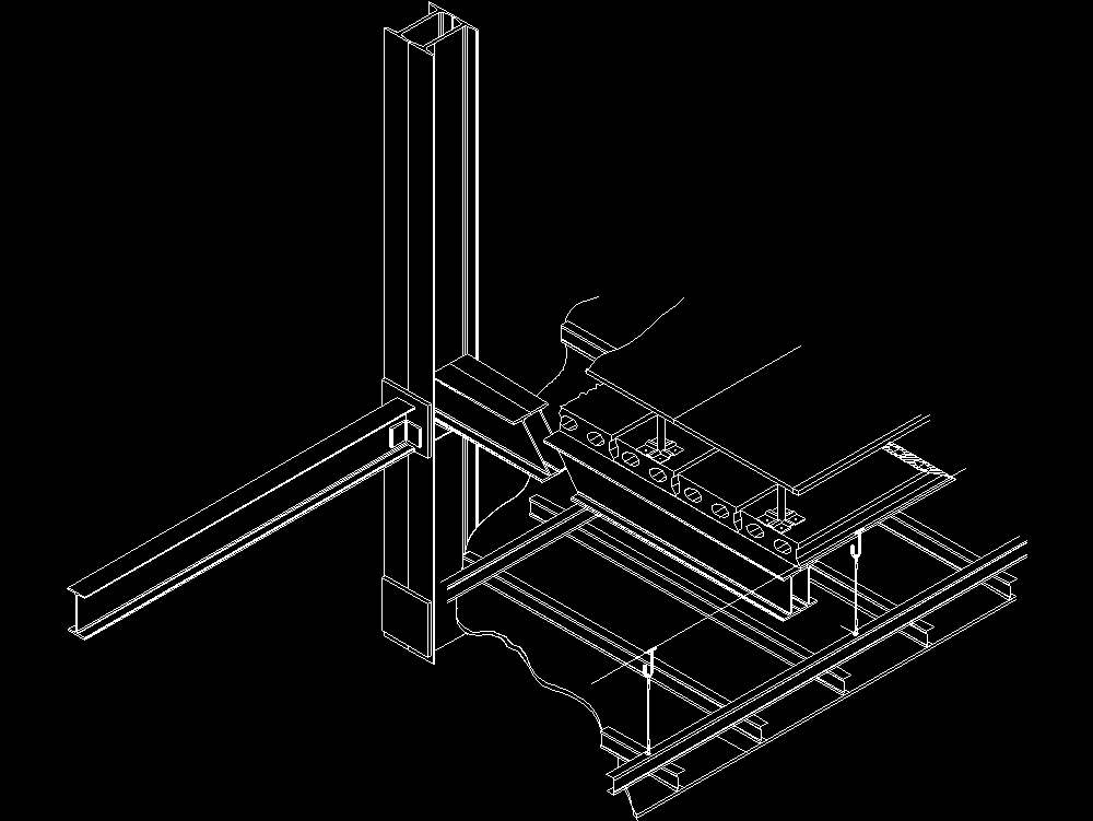 Detalle viga de acero en AutoCAD | Descargar CAD (78.93 KB) | Bibliocad