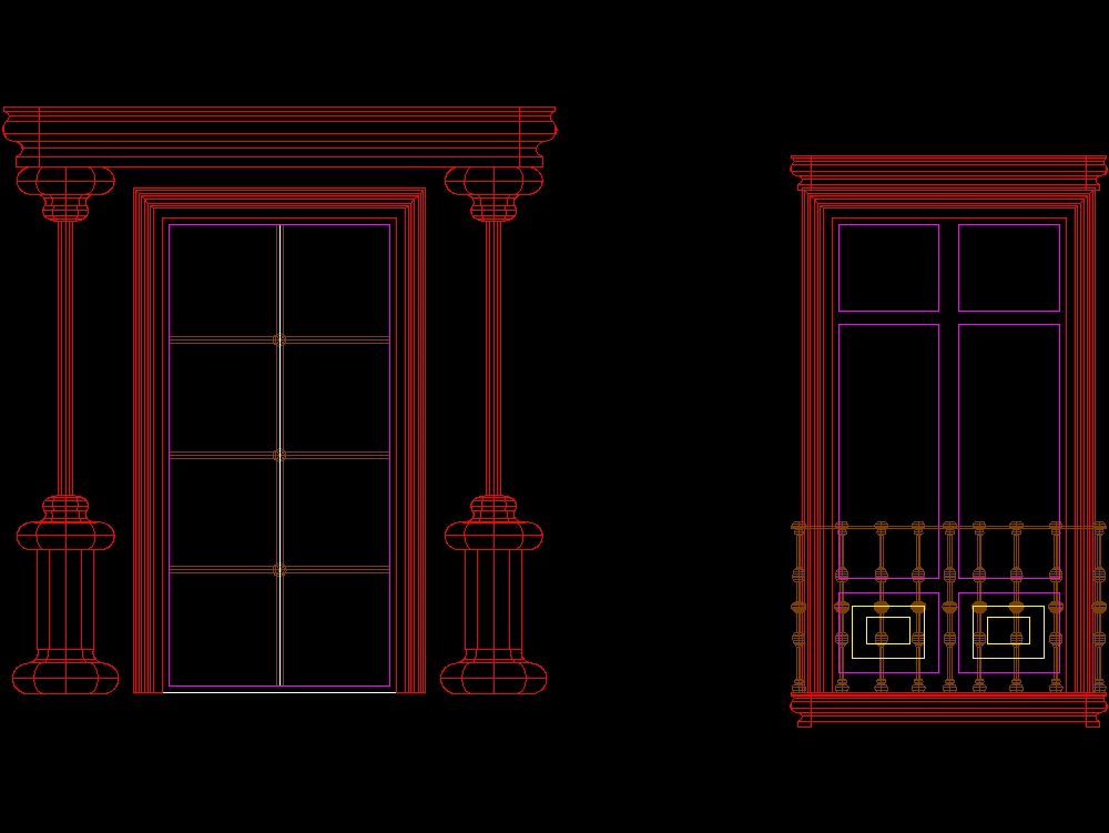 Balcon plateresco en AutoCAD | Descargar CAD gratis (307.19 KB) | Bibliocad