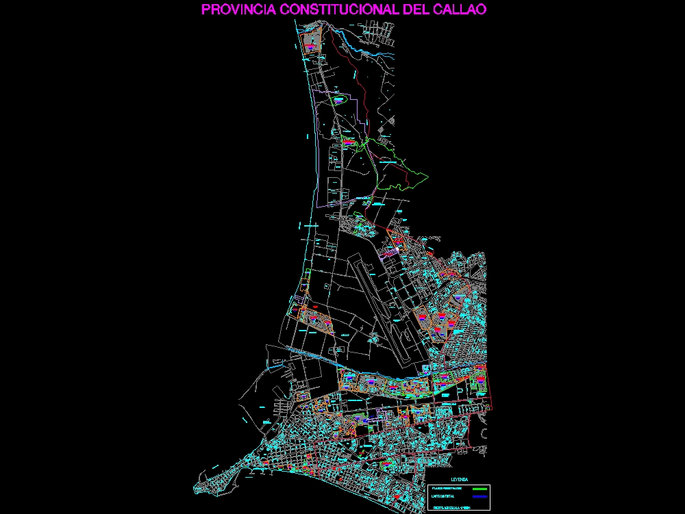 Mapa da província constitucional de callao peru (1.19 MB) | Bibliocad