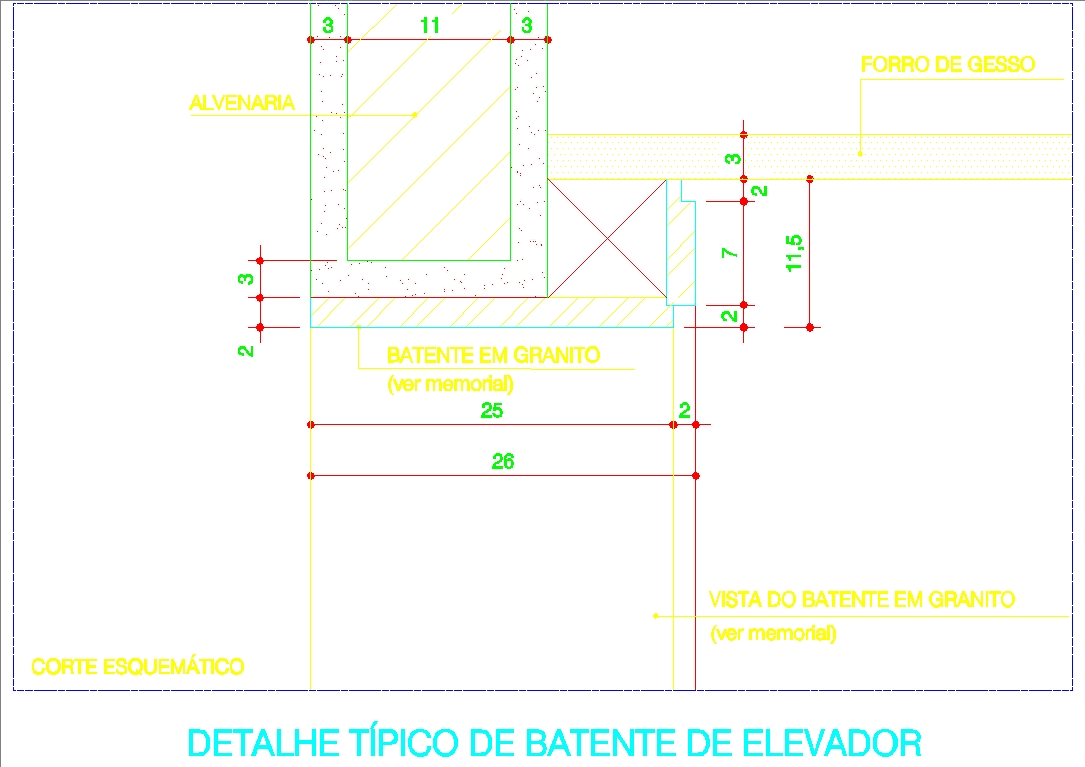 Revestimiento de granito - batiente de elevador (97.61 KB) | Bibliocad