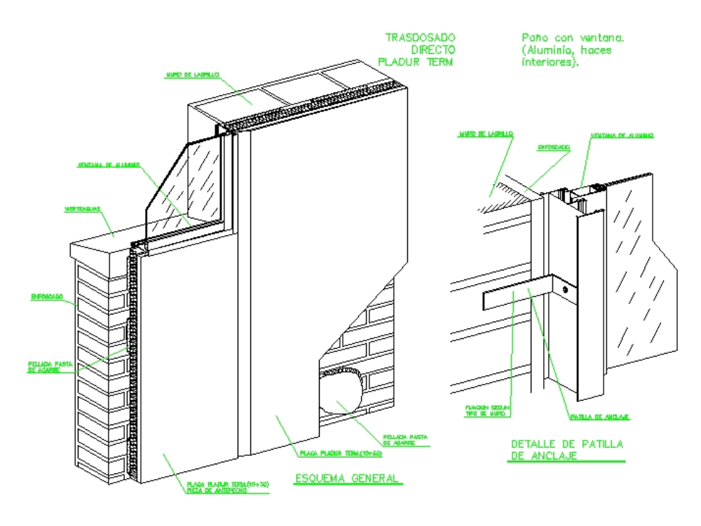 Placa roca de yeso - paños con ventanas (143.64 KB) | Bibliocad
