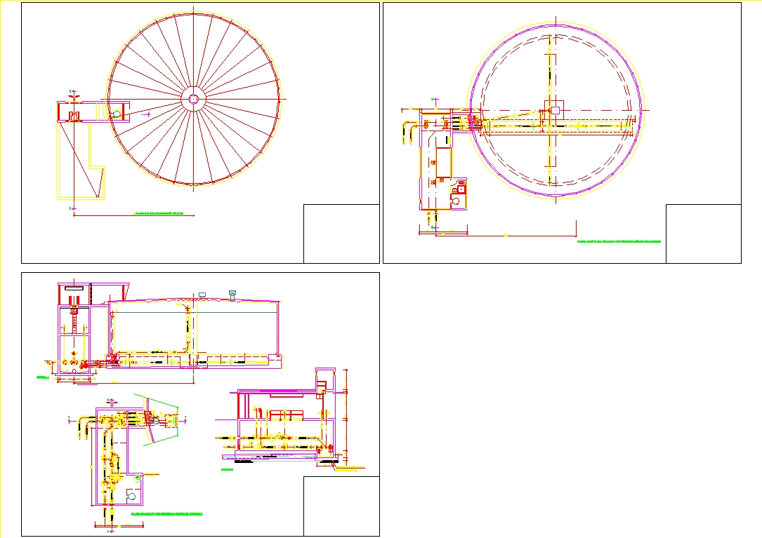Tanque de agua circular en AutoCAD | Descargar CAD (402.58 KB) | Bibliocad