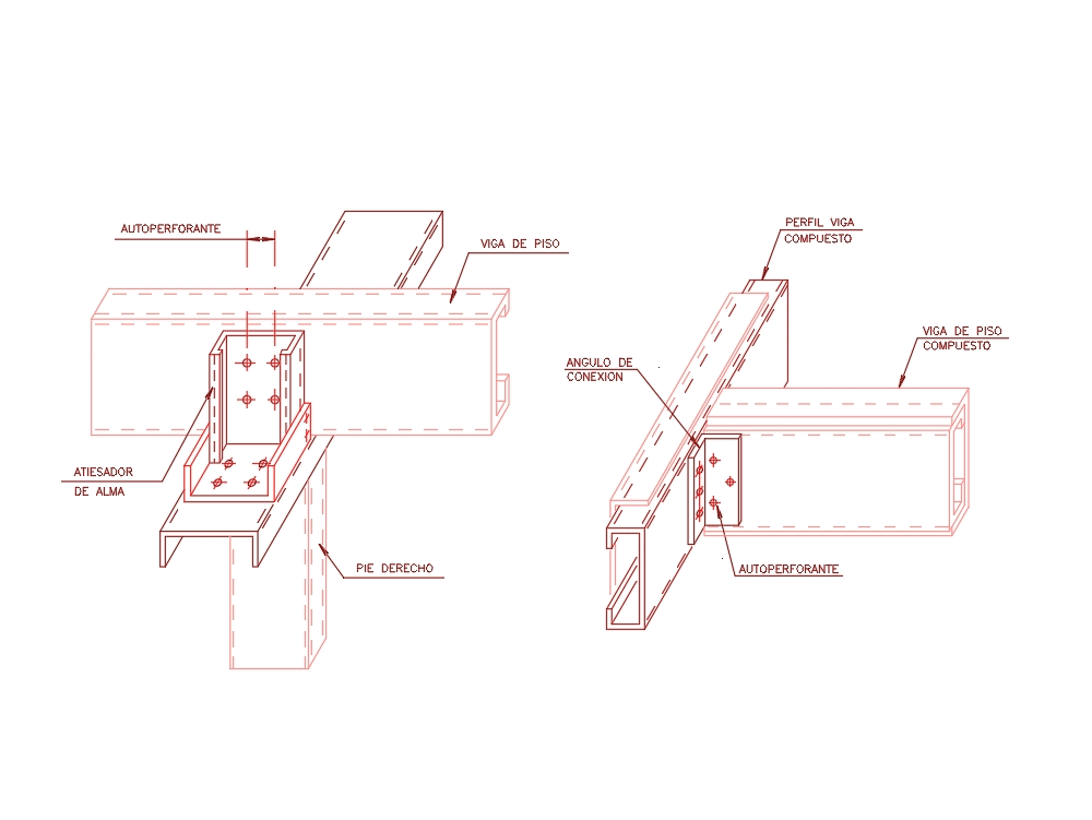 Steel framing en AutoCAD | Descargar CAD (21.82 KB) | Bibliocad