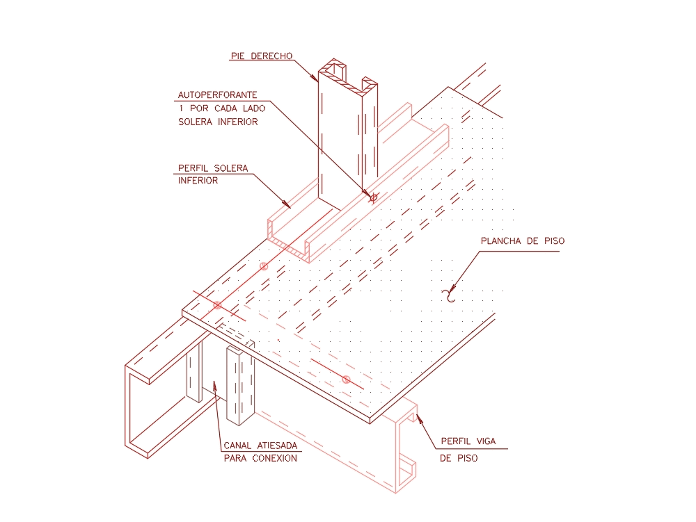 Steel framing in AutoCAD | CAD download (28.84 KB) | Bibliocad