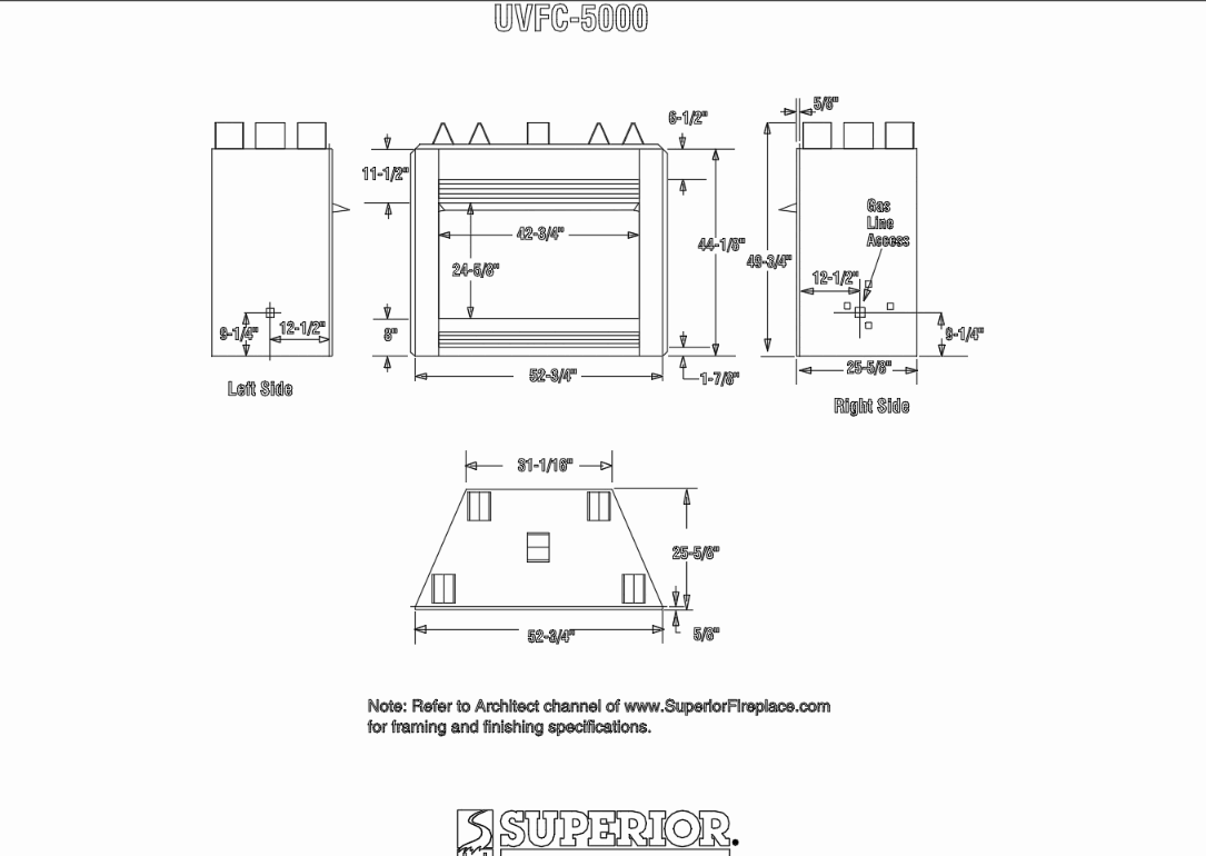 Hogar pre-fabricado para leños en AutoCAD | CAD (67.56 KB) | Bibliocad