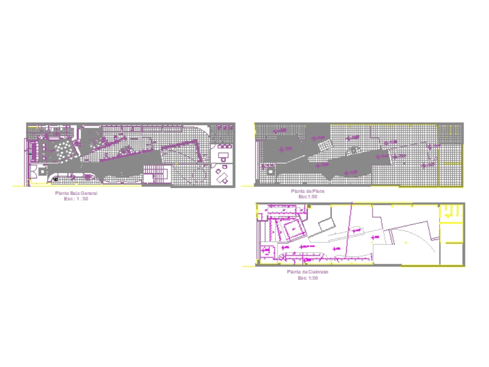Design and equipment for bookstore in AutoCAD | CAD (4.15 MB) | Bibliocad