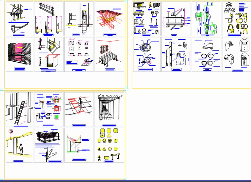 Détails de l'équipement de sécurité dans AutoCAD | CAD (921.43 KB ...