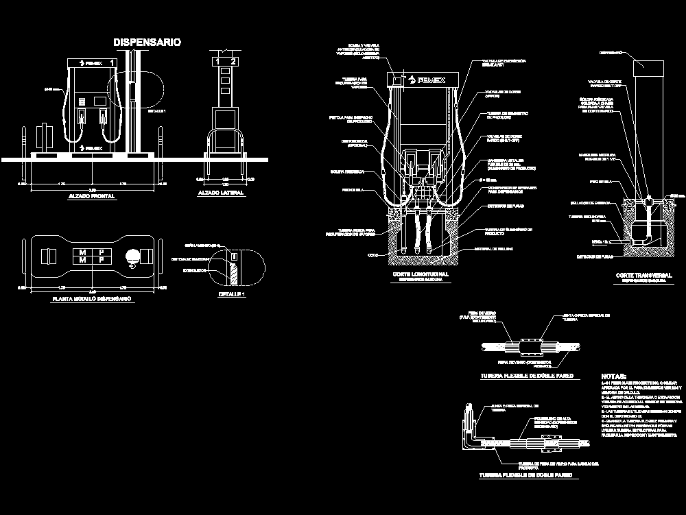 Dispenser station in AutoCAD | CAD download (127.09 KB) | Bibliocad