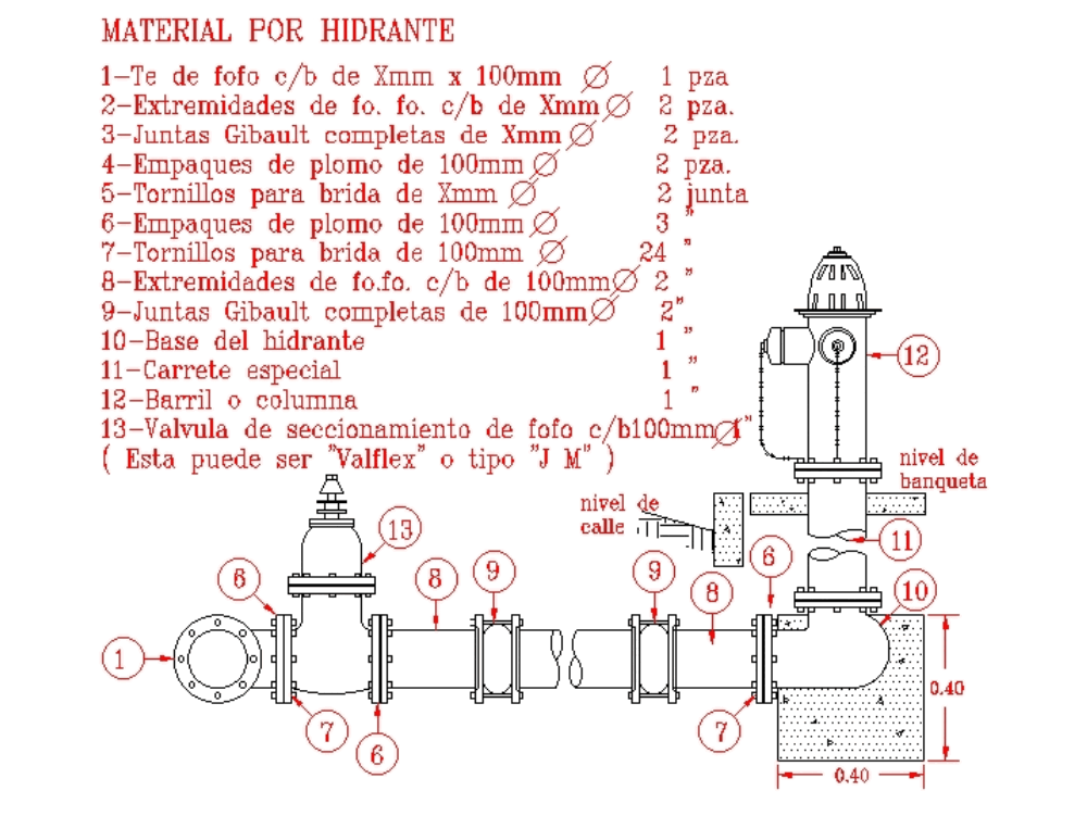 Hidrante en AutoCAD | Descargar CAD (23.41 KB) | Bibliocad