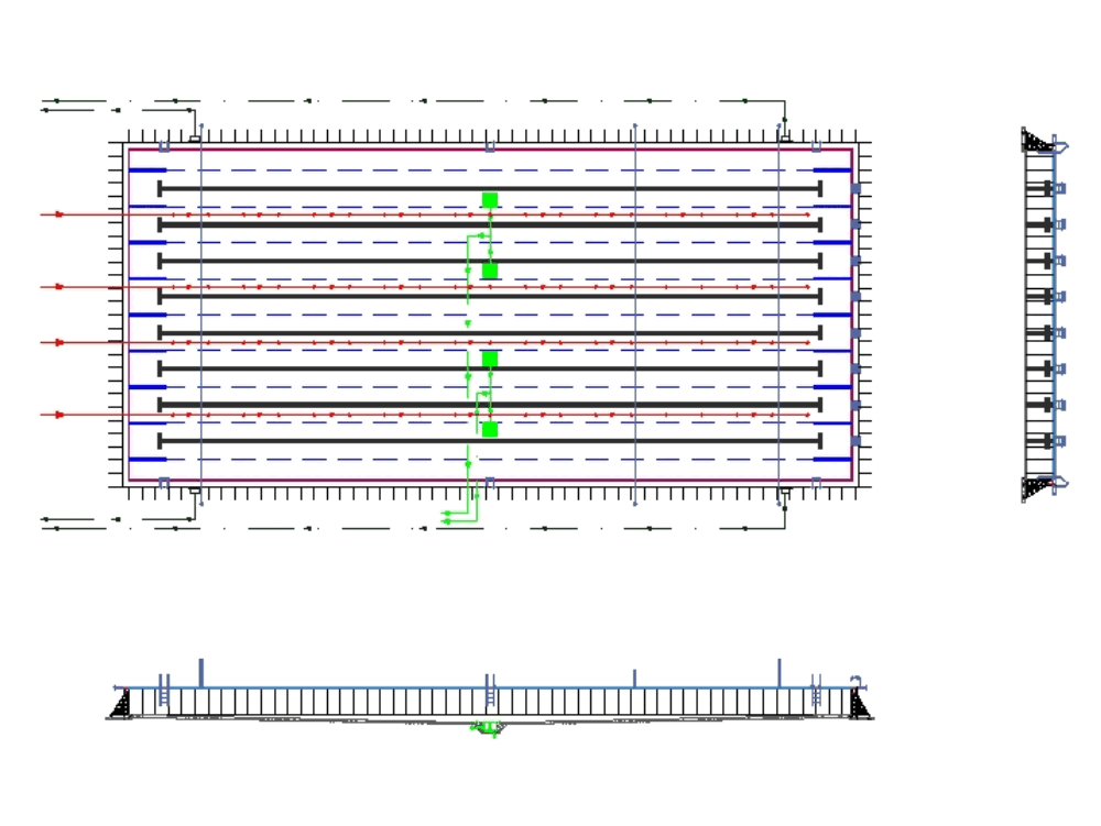 Schwimmbad in AutoCAD | CAD Download (190.45 KB) | Bibliocad
