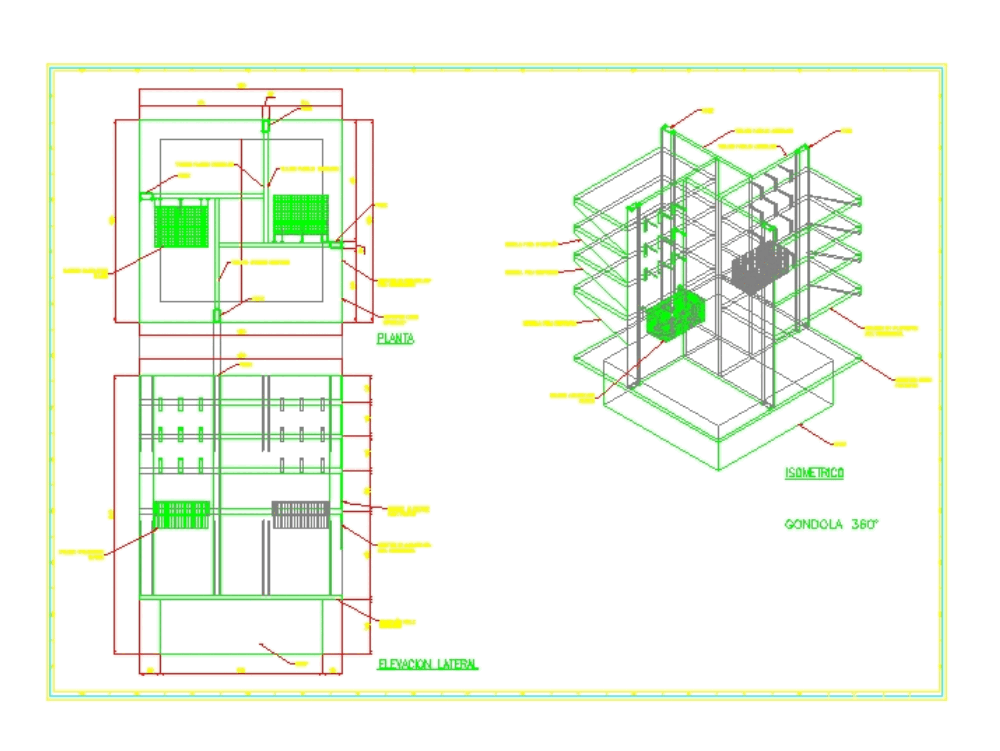 Shelves and counters in AutoCAD | CAD download (295.99 KB) | Bibliocad