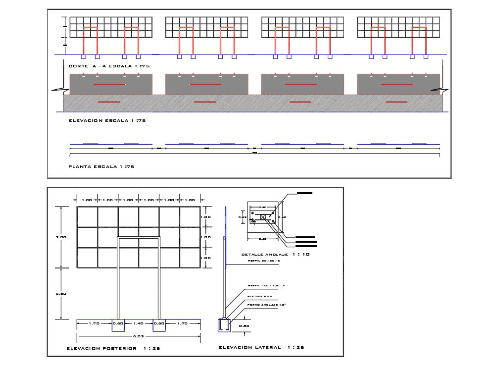 Carteles publicitarios en AutoCAD | Descargar CAD (45.22 KB) | Bibliocad