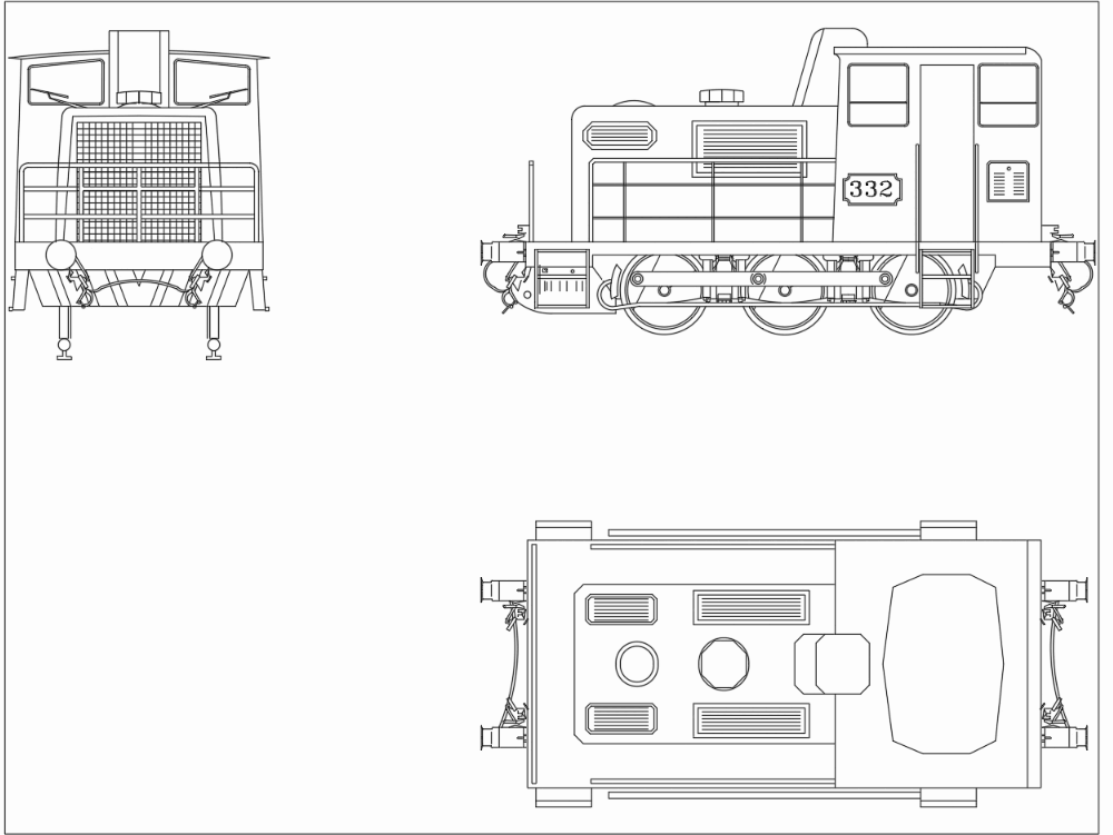 Tren3 en AutoCAD | Descargar CAD gratis (42.93 KB) | Bibliocad