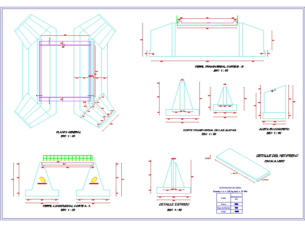 Detalle de un ponton en AutoCAD | Descargar CAD (114.38 KB) | Bibliocad