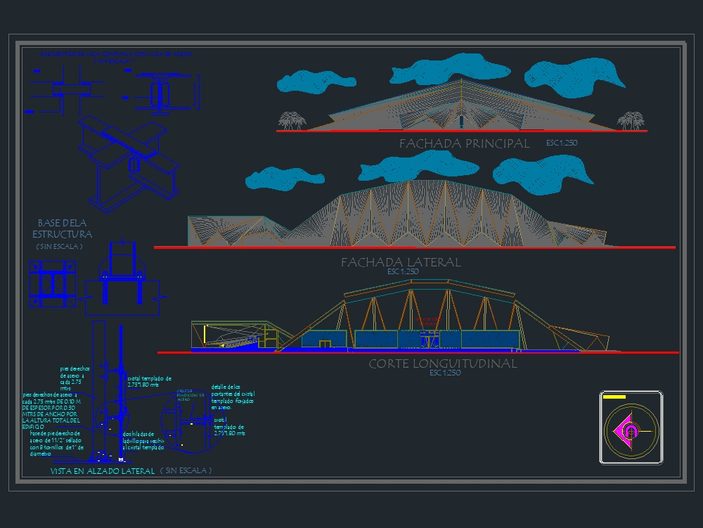 Convention center in AutoCAD | CAD download (451.03 KB) | Bibliocad