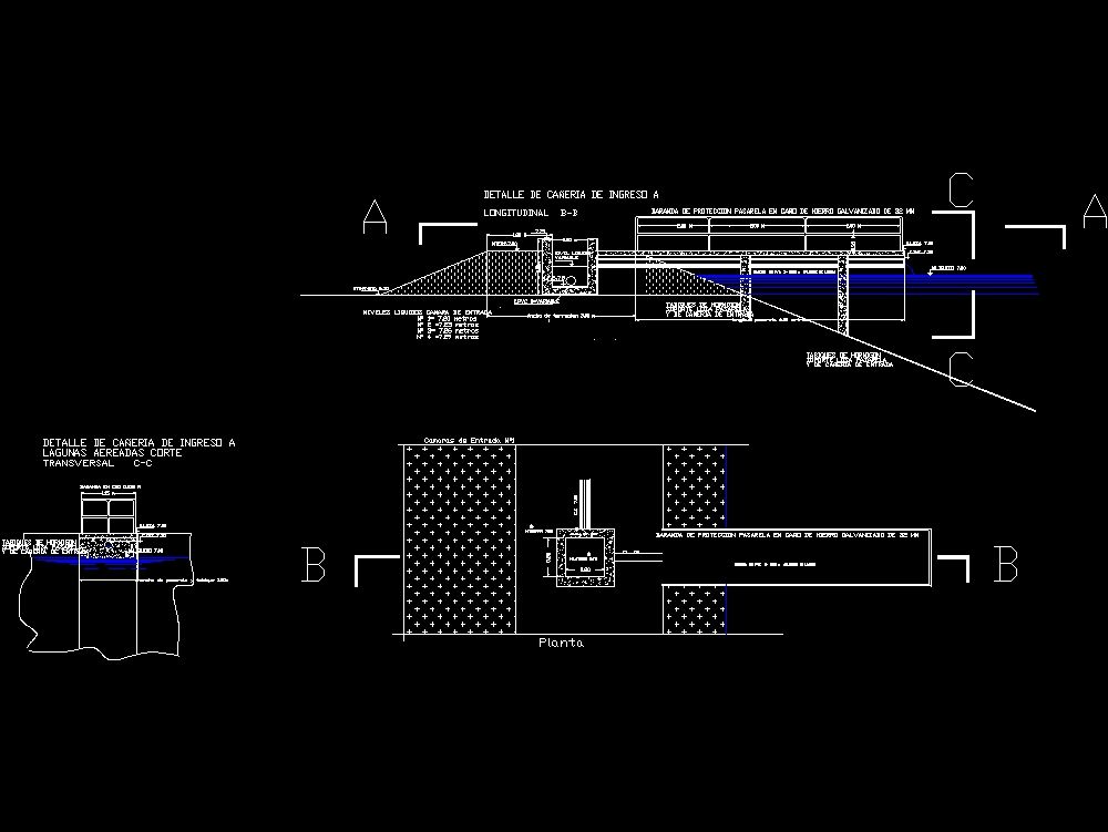 Chambre d'entrée aux lagunes dans AutoCAD | CAD (94.33 KB) | Bibliocad