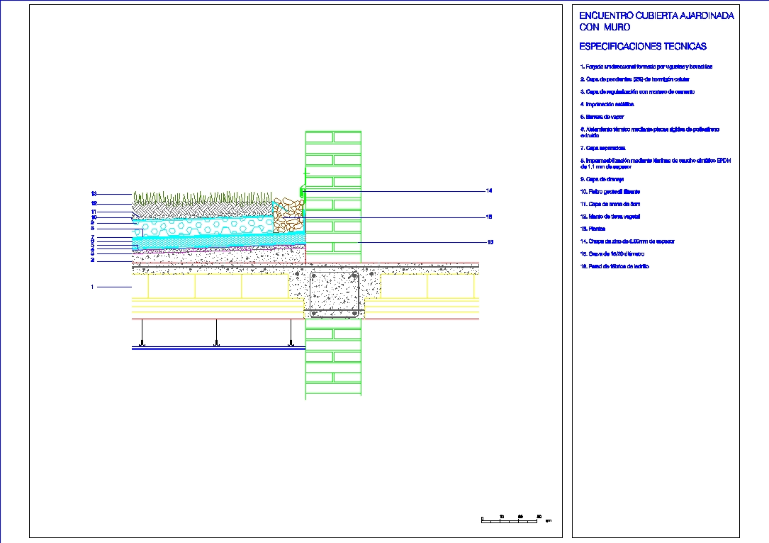 Terrace Garden Details On Cad
