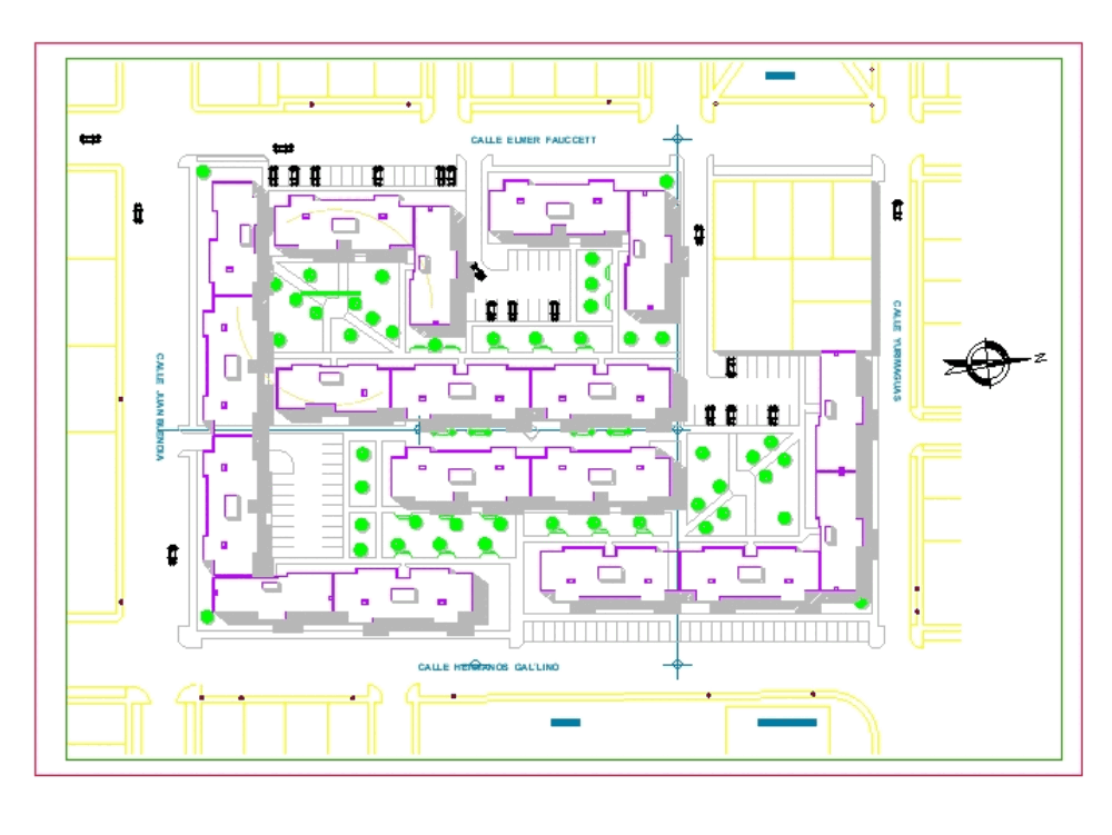 Conjunto Habitacional En Autocad Descargar Cad 727 68 Kb Bibliocad
