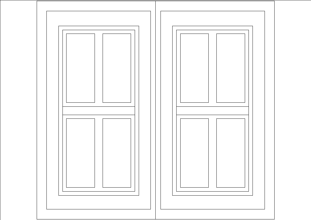 Double sliding window in AutoCAD | CAD download (4.91 KB) | Bibliocad