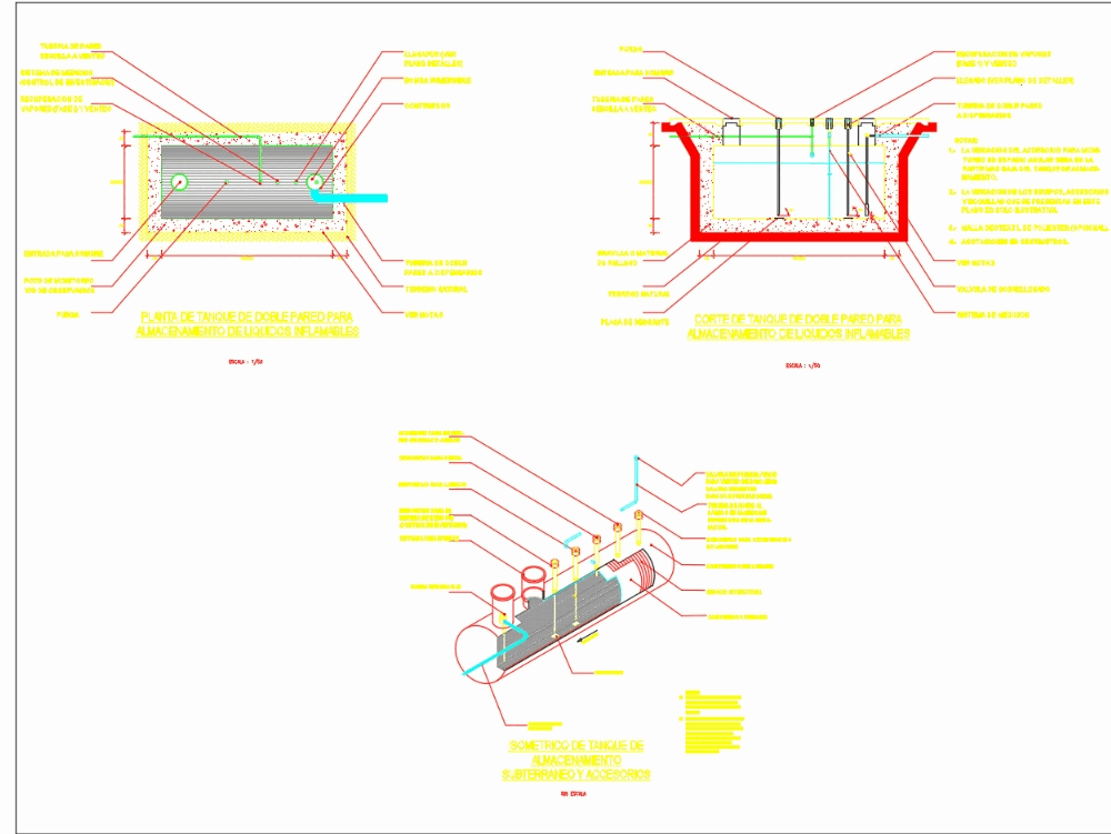 Tanques de combustível em AutoCAD | Baixar CAD (71.76 KB) | Bibliocad
