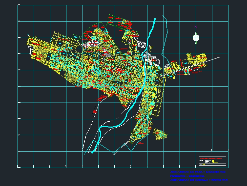 Plano de la ciudad de piura - peru en AutoCAD | CAD (621.23 KB) | Bibliocad