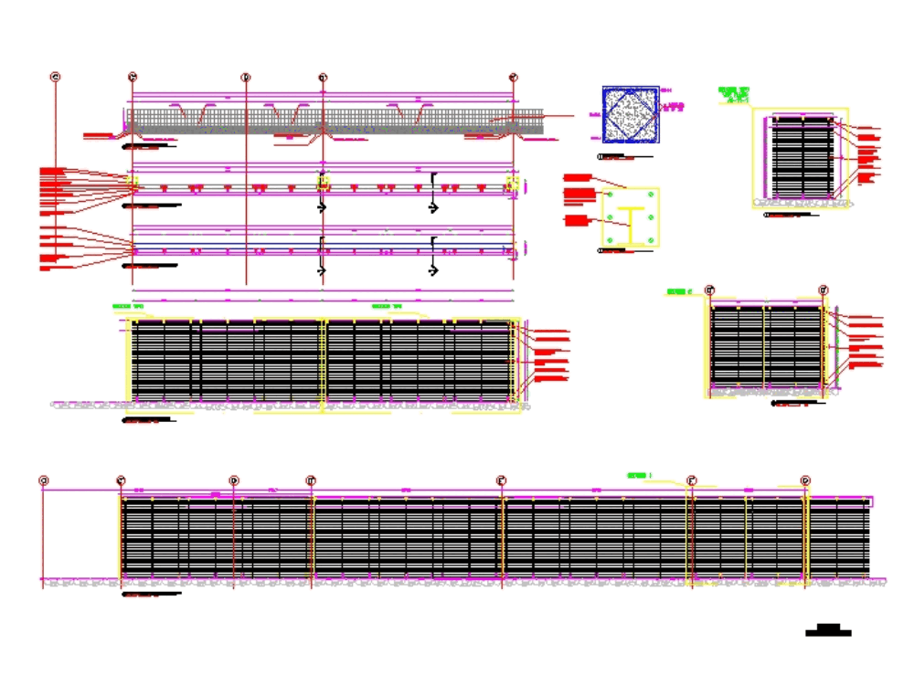 Access gate in AutoCAD | CAD download (450.58 KB) | Bibliocad