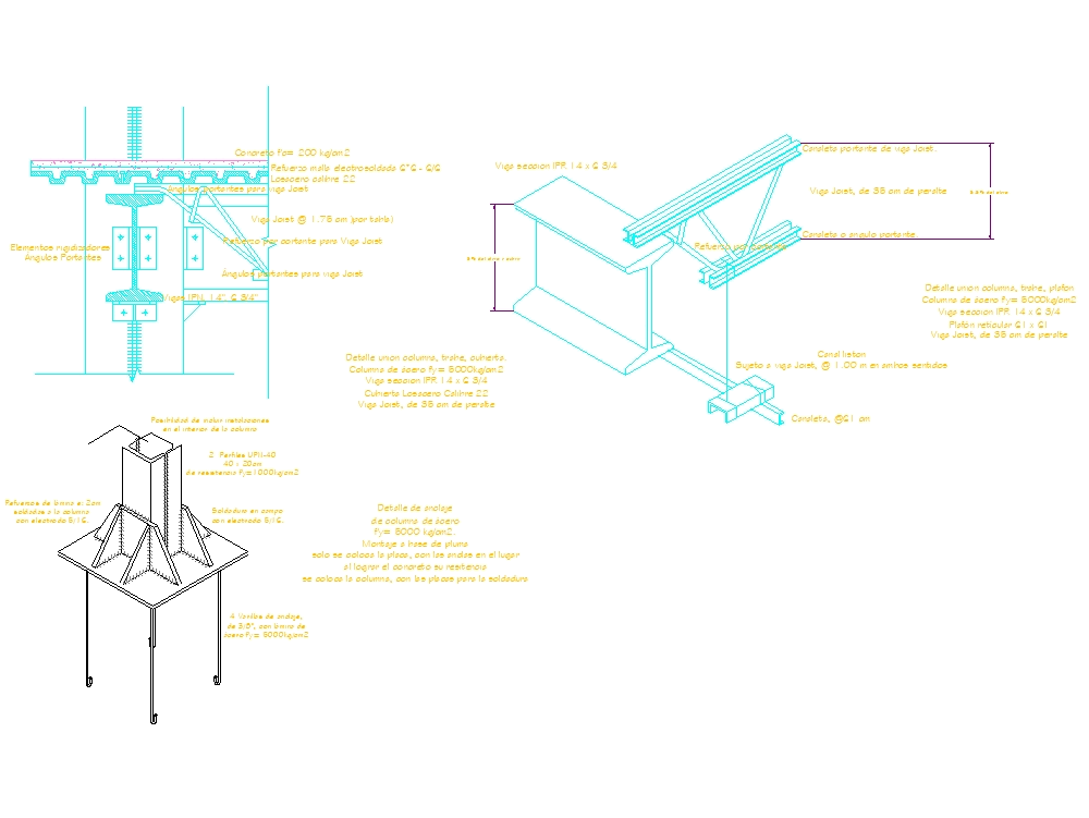 Union steel column - trabe - joist beam - losacero roof (44.21 KB ...