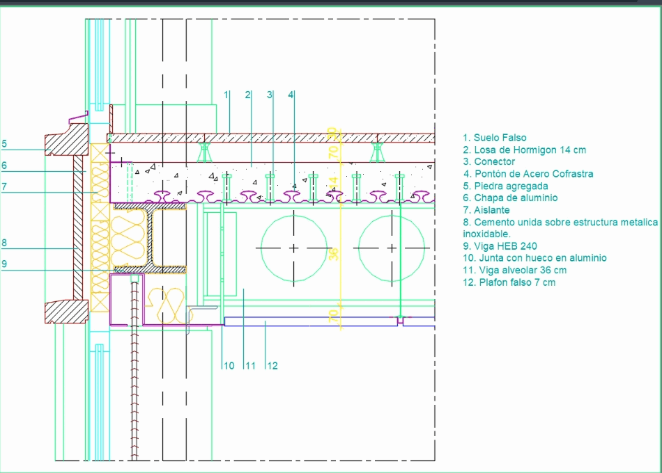 Entrepiso en AutoCAD | Descargar CAD (34.29 KB) | Bibliocad