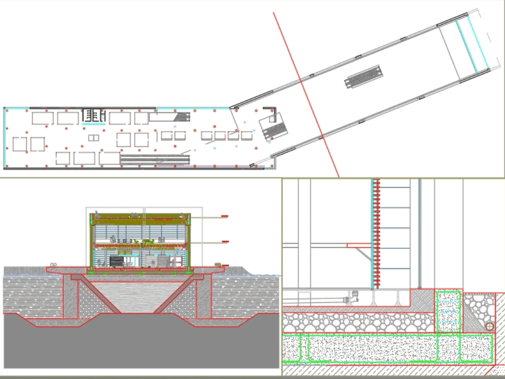 Terminal maritima en AutoCAD | Descargar CAD (1.86 MB) | Bibliocad