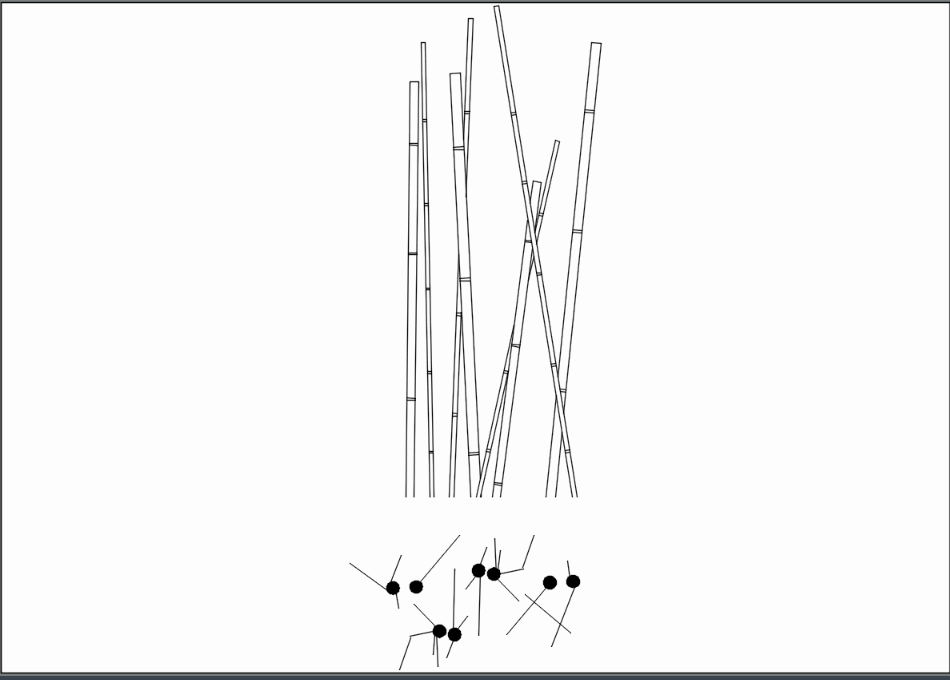 2d bamboo - elevation in AutoCAD | Download CAD free (7.88 KB) | Bibliocad