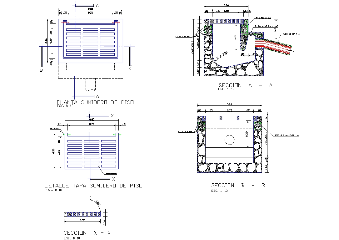 Storm drain in AutoCAD | CAD download (68.87 KB) | Bibliocad