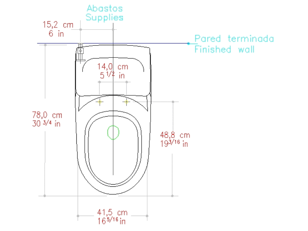 Inodoro elite en AutoCAD | Descargar CAD (33.61 KB) | Bibliocad