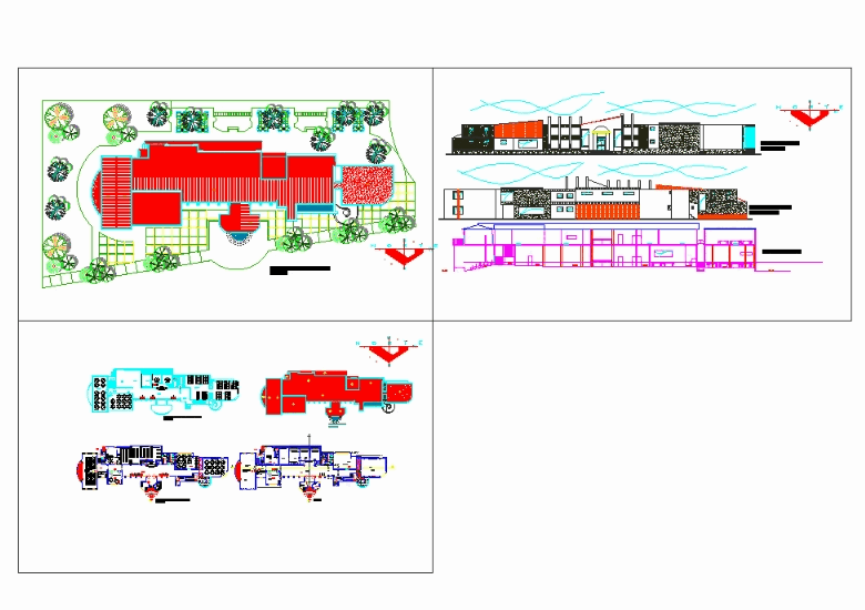University library in AutoCAD | CAD download (1.38 MB) | Bibliocad