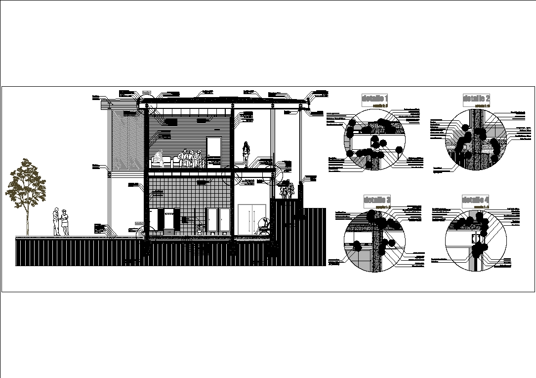 Corte constructivo acero hormigon en AutoCAD | CAD (2.33 MB) | Bibliocad