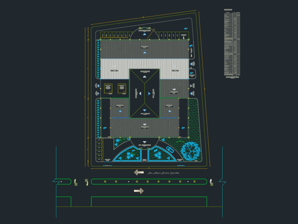 Einkaufszentrum in AutoCAD | CAD Download (3.7 MB) | Bibliocad