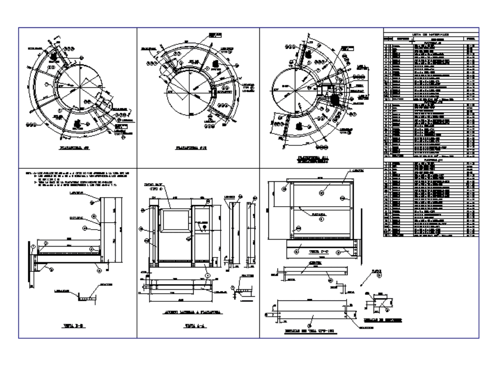 Circular platform in AutoCAD | CAD download (258.8 KB) | Bibliocad